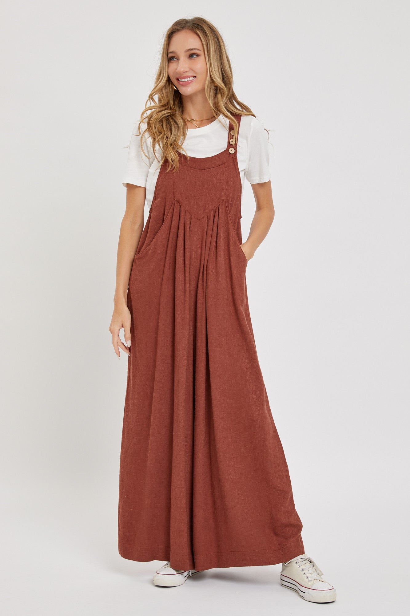 Brick Overall Jumpsuit – Blair Blue Bonnet Boutique