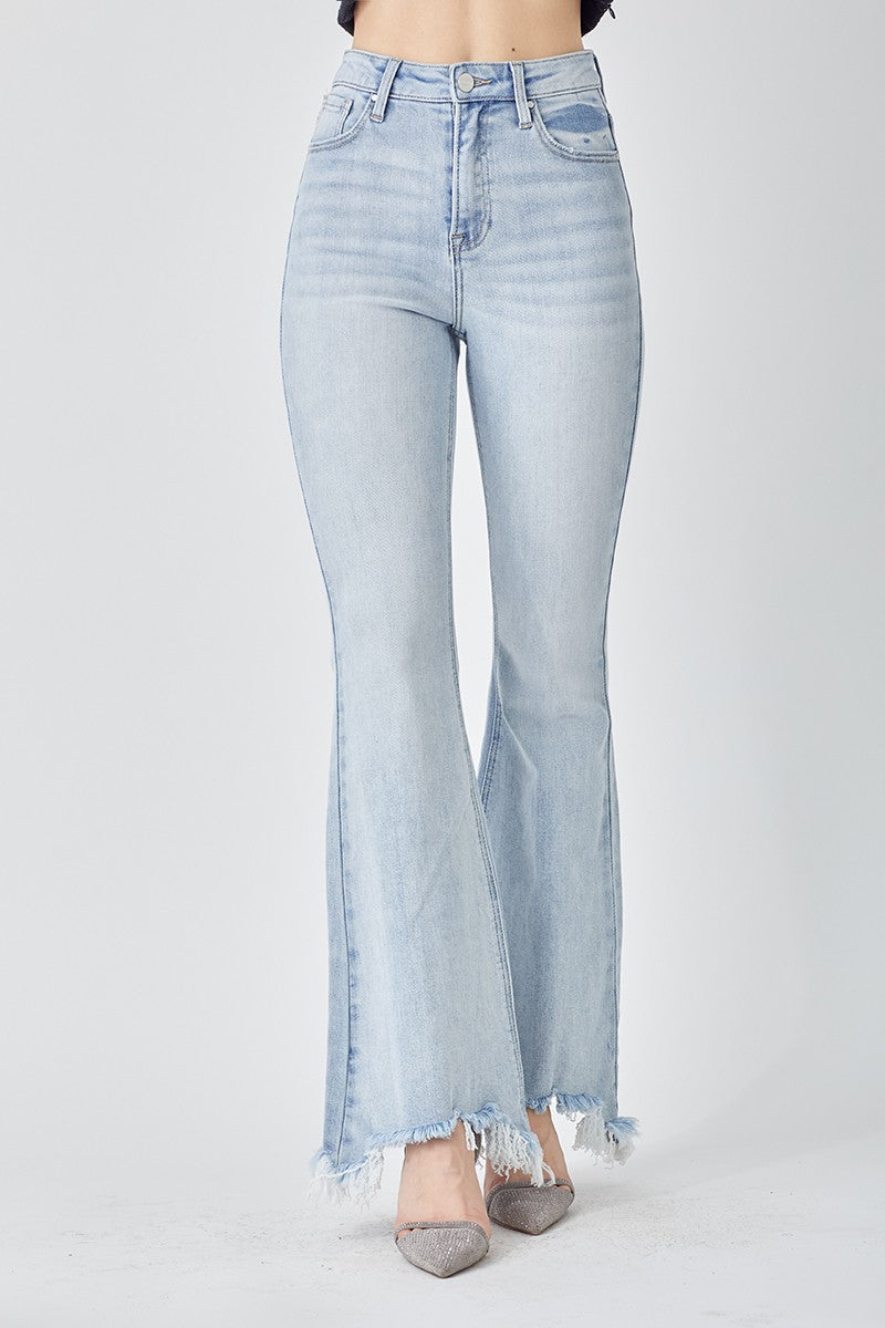 Risen High Rise Wide Flare Jeans – Blair Blue Bonnet Boutique